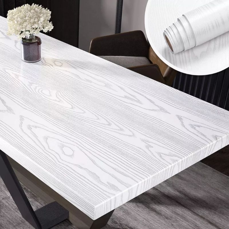 Jual Wallpaper Sticker Dinding Kayu Putih Cocok Untuk Meja Pintu dan ...