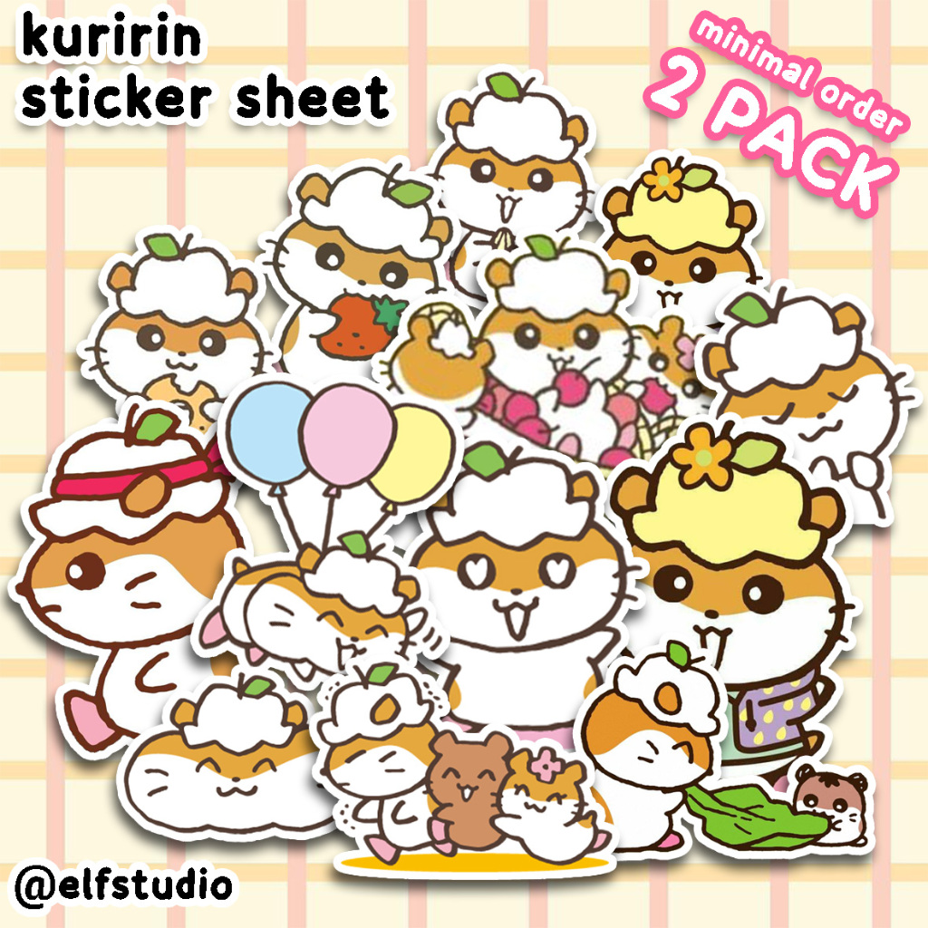 Jual Kuririn Stiker Pack Sanrio Aesthetic Dekorasi Tumblr Sticker ...