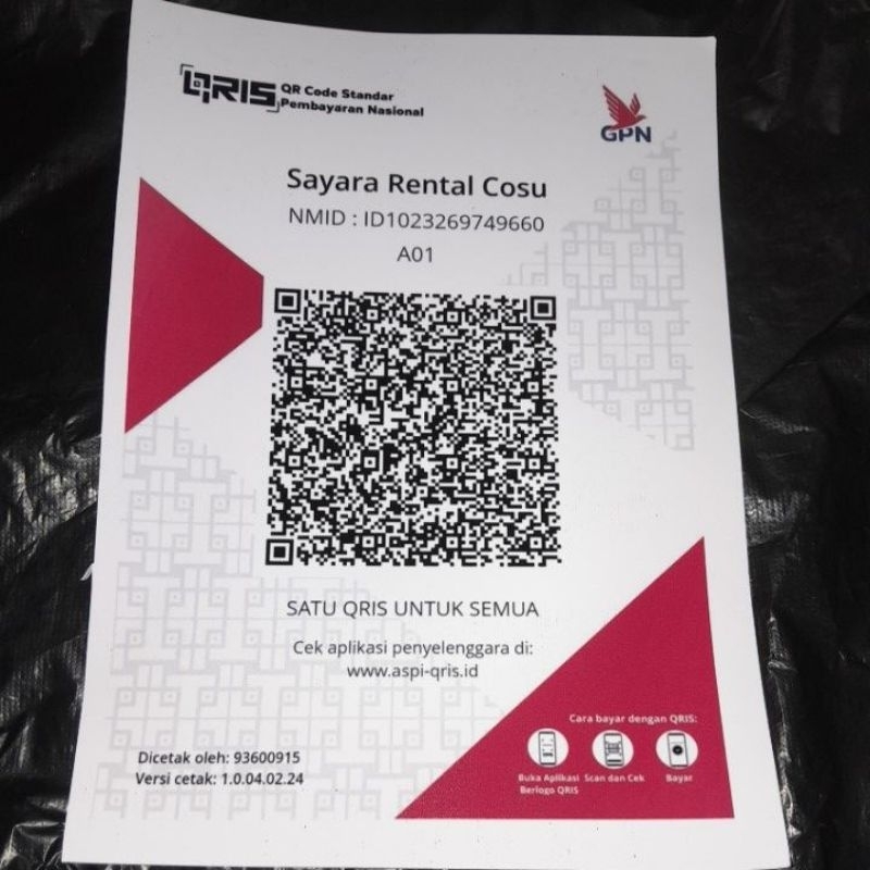 Jual Cetak Poster / Stiker Vynil Qris Shopee, Dana, Gopay, Merchant Custom UMKM Warung Kafe ...
