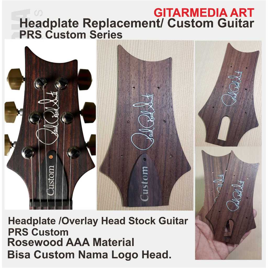 Jual headstock prs custom rosewood | Shopee Indonesia