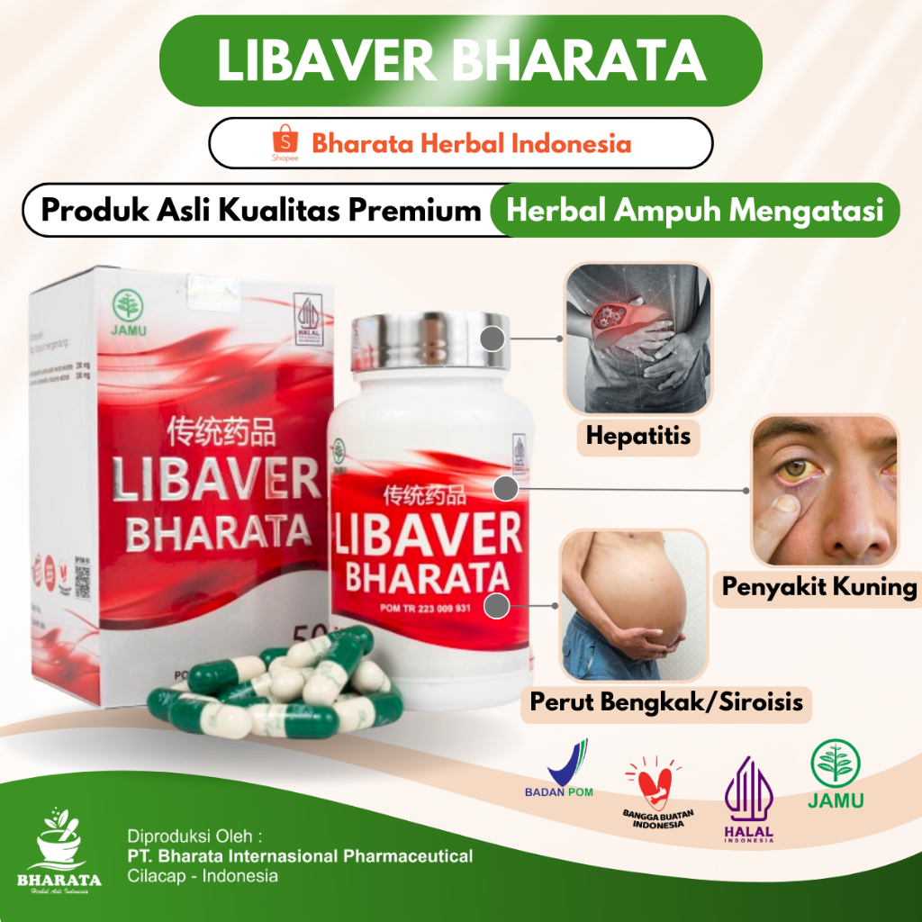 Jual Libaver Bharata Obat Herbal Liver, Obat Hepatitis, Obat Fatty ...