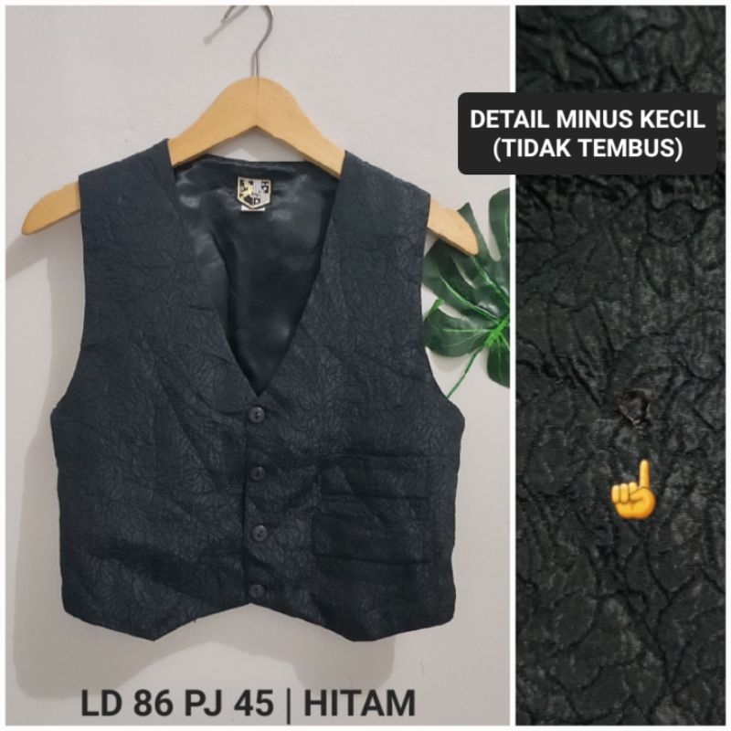 Jual Vest Blazer Motif Vintage / Rompi Blazer Motif Vintage / Tailored ...