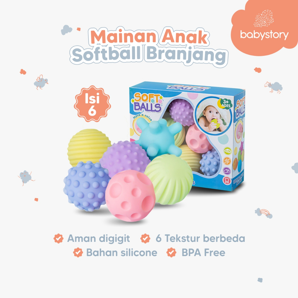 Jual Bayi Sensory Mainan Pelatihan Touch Handball Anak-anak Yang Baru ...