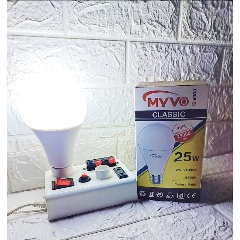 Jual BOHLAM LAMPU LED 25 WATT MYVO CLASSIC CAHAYA PUTIH TERANG GARANSIN1 TAHUN | Shopee Indonesia