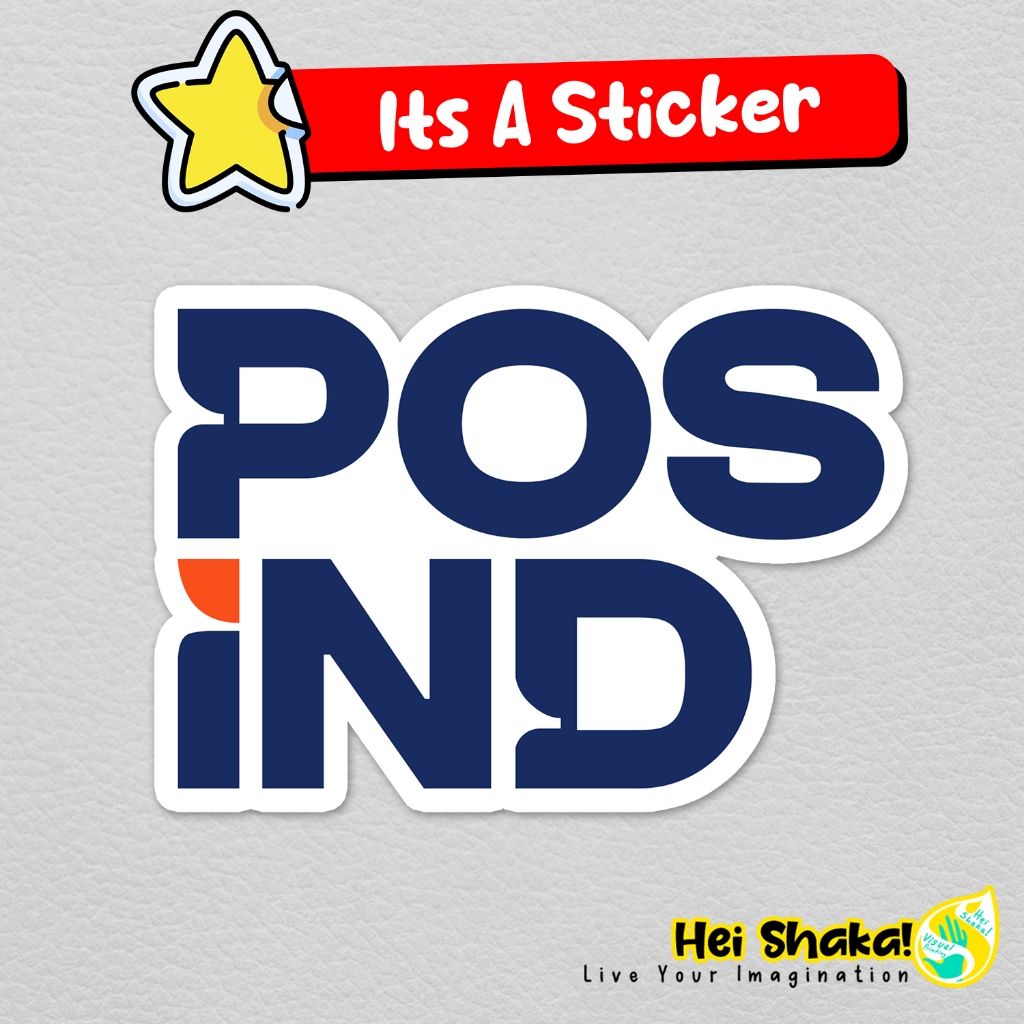 Jual Stiker Pos Indonesia Sticker Logo Perusahaan BUMN Bahan Vinyl Anti ...