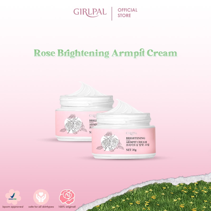 Jual GIRLPAL Rose Underarm Cream (30g * 2Pcs) Pemutih Brighty Glowing ...