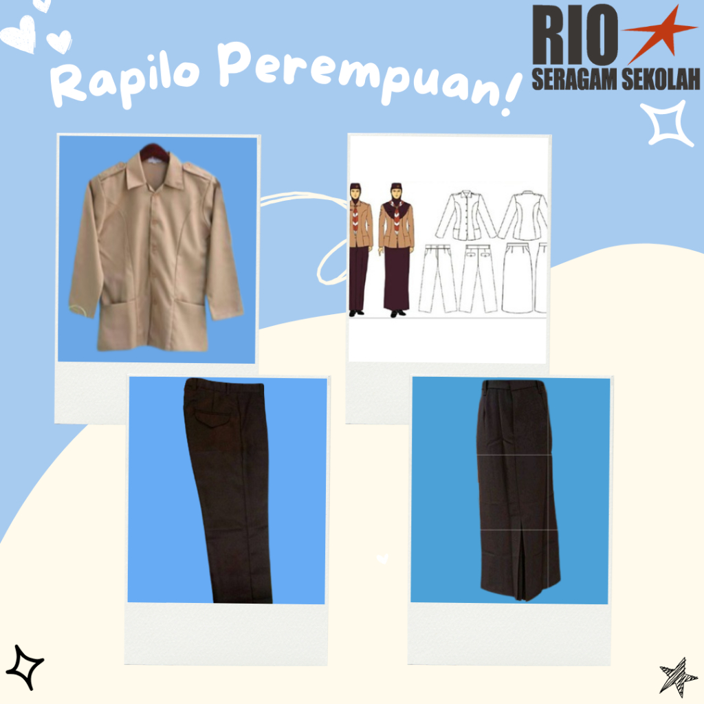 Jual STELAN PRAMUKA PUTRI PEMBINA PEREMPUAN PANJANG RAPILO, PRAMUKA ...