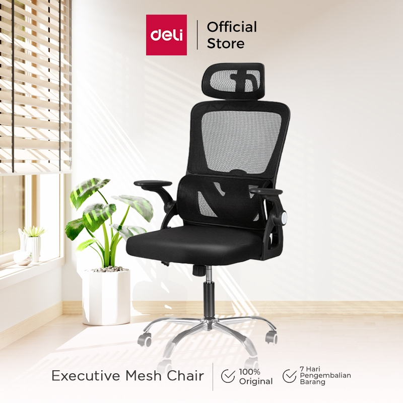 Jual Deli Furniture Kursi Kantor / Kursi Kerja Jaring / Office Chair ...