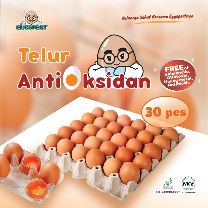 Jual Eggspert Telur Ayam Antioksidan (Organik Selenium) Kemasan ...