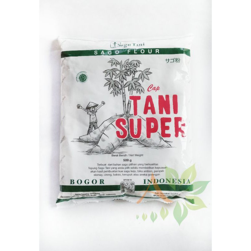 Jual Tepung Sagu Tani 500 Gr Cap tani super / Sago Flour / tepung sagu ...