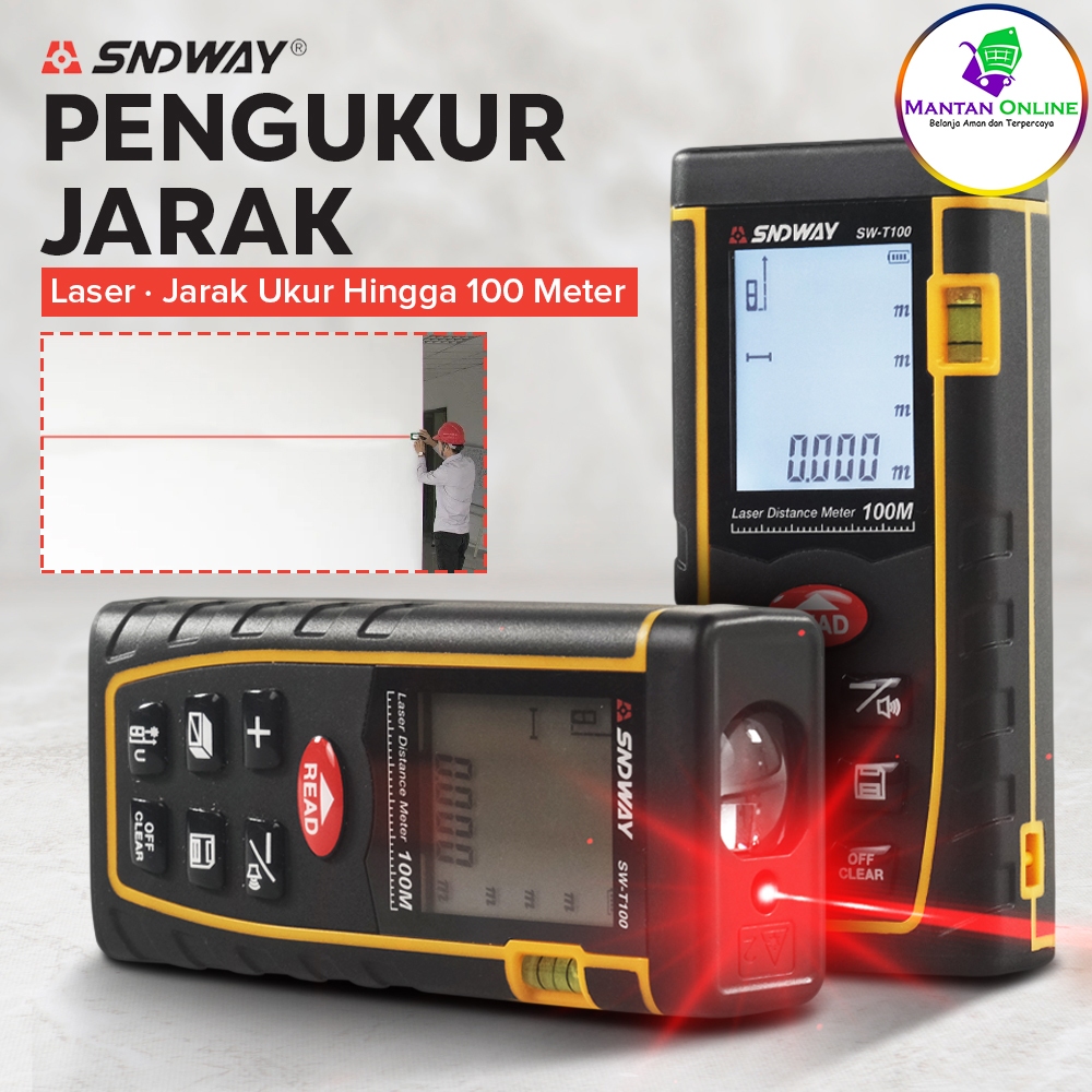 Jual Meteran digital Distance Meter Laser Distometer 100 Meter | Shopee ...