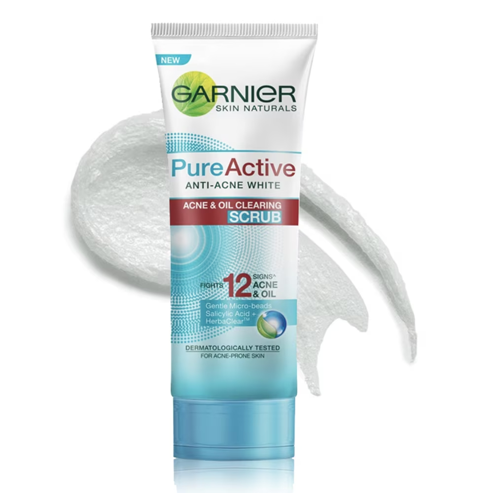 Jual Garnier Pure Active Acne & Oil Clearing Scrub 100ml | Shopee Indonesia