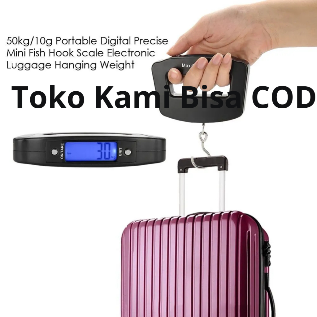 Jual Timbangan Digital Gantung Koper 50kg Akurasi 10g | Shopee Indonesia