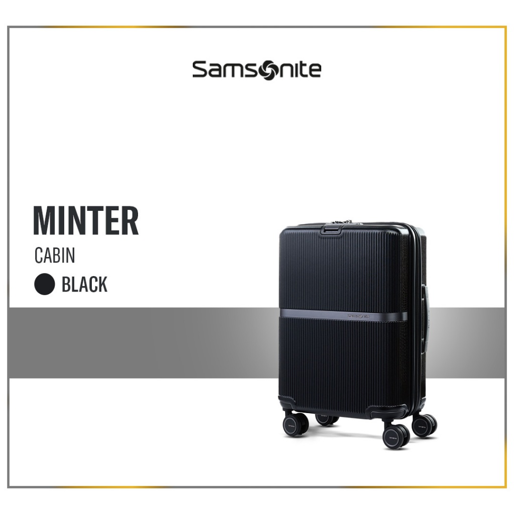 Jual Samsonite Koper Hardcase Minter Spinner Cabin 20 Inch - Black ...