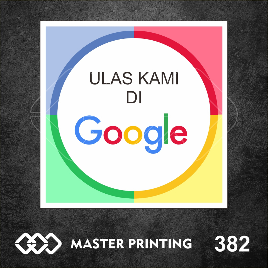 Jual 382 - Stiker Ulas Kami di Google, Sticker Vinyl, Premium, Tahan ...