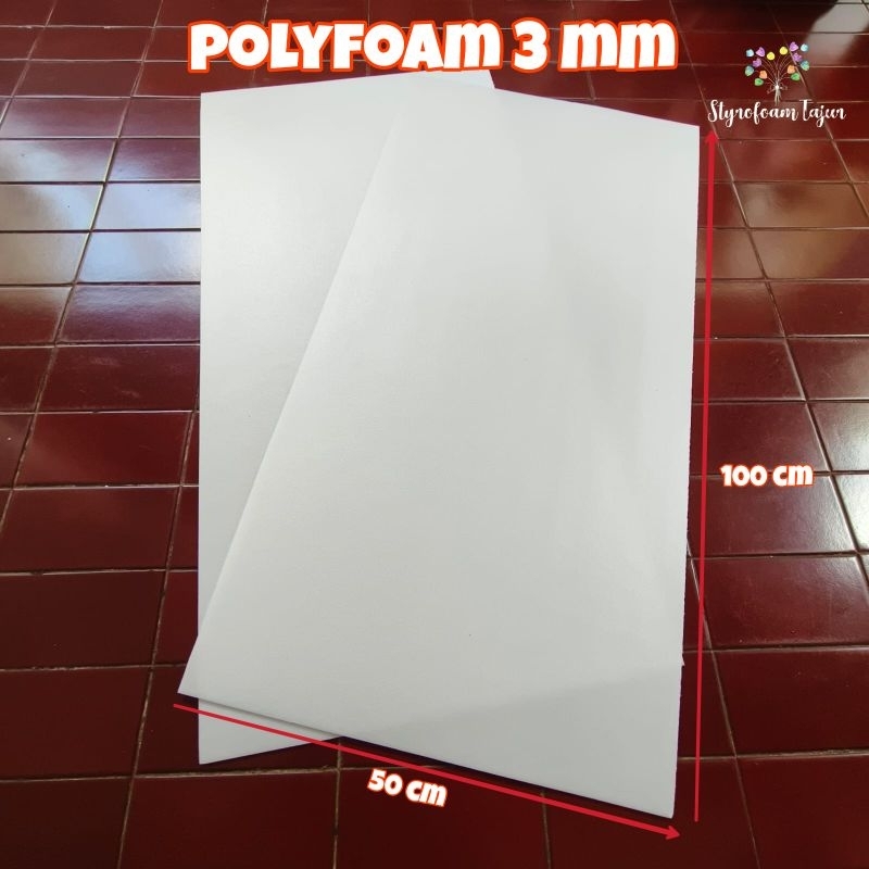 Jual 100 x 50 polyfoam lembaran tebal 3mm | Shopee Indonesia