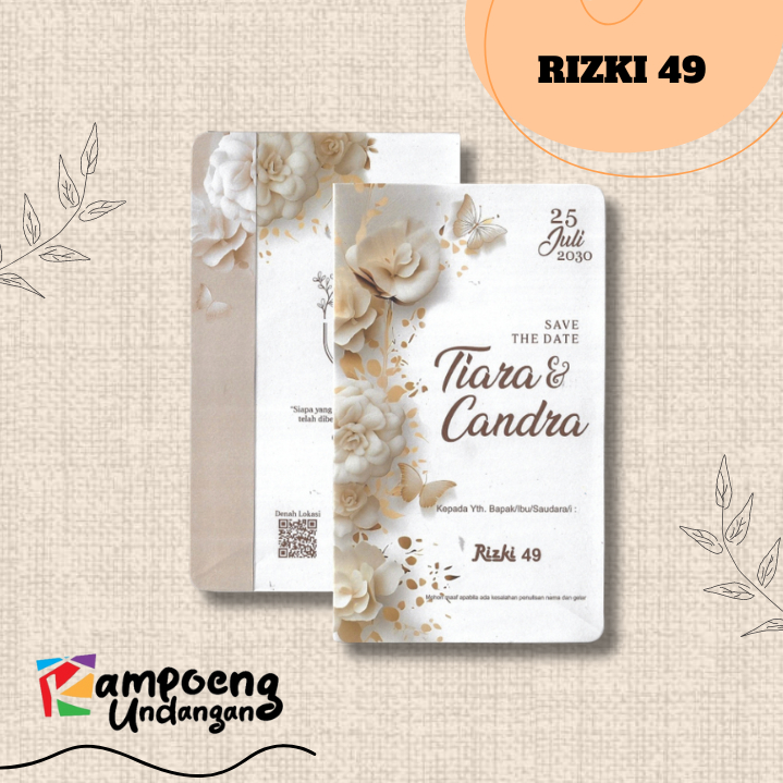 Jual Blangko Undangan atau Kertas Undangan Pernikahan merk RIZKI 49 ...