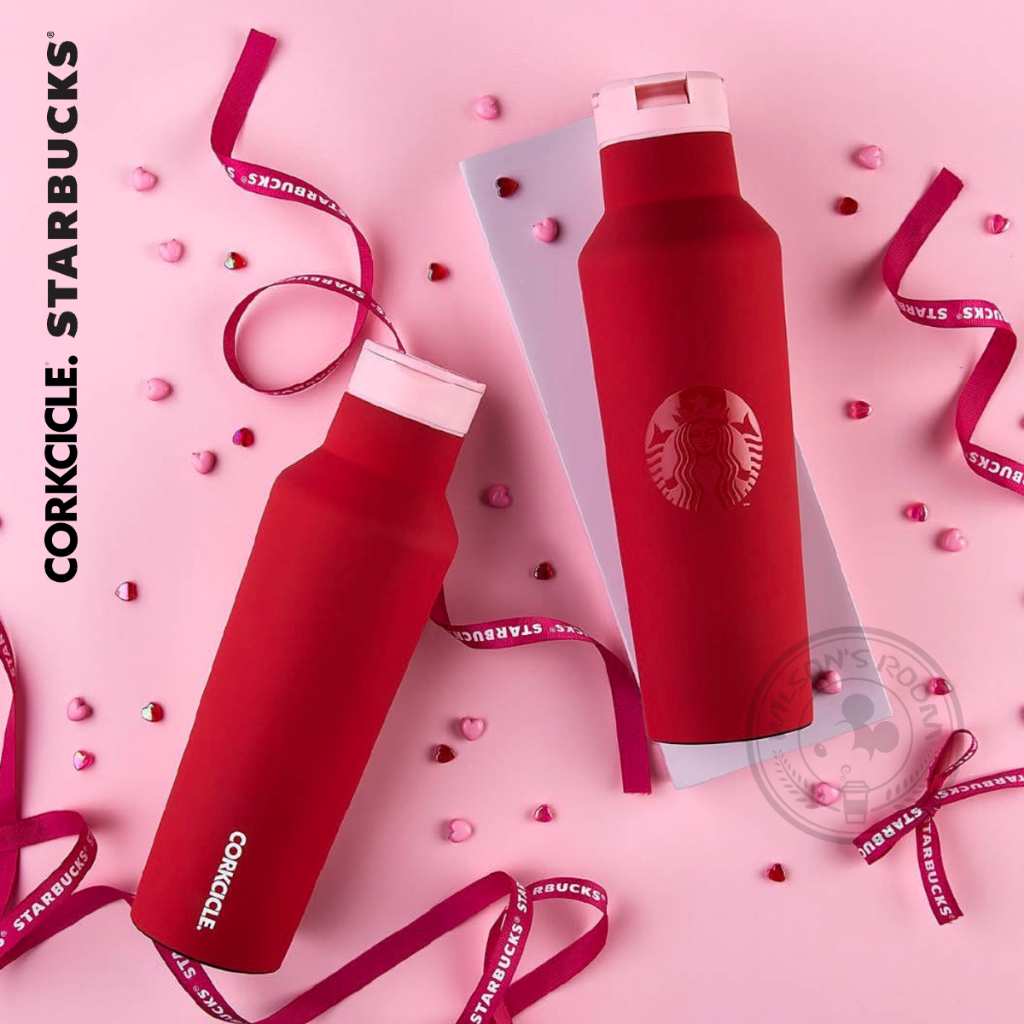 Jual Starbucks Corkcicle Tumbler Red Valentine Canteen 20oz Venti ...