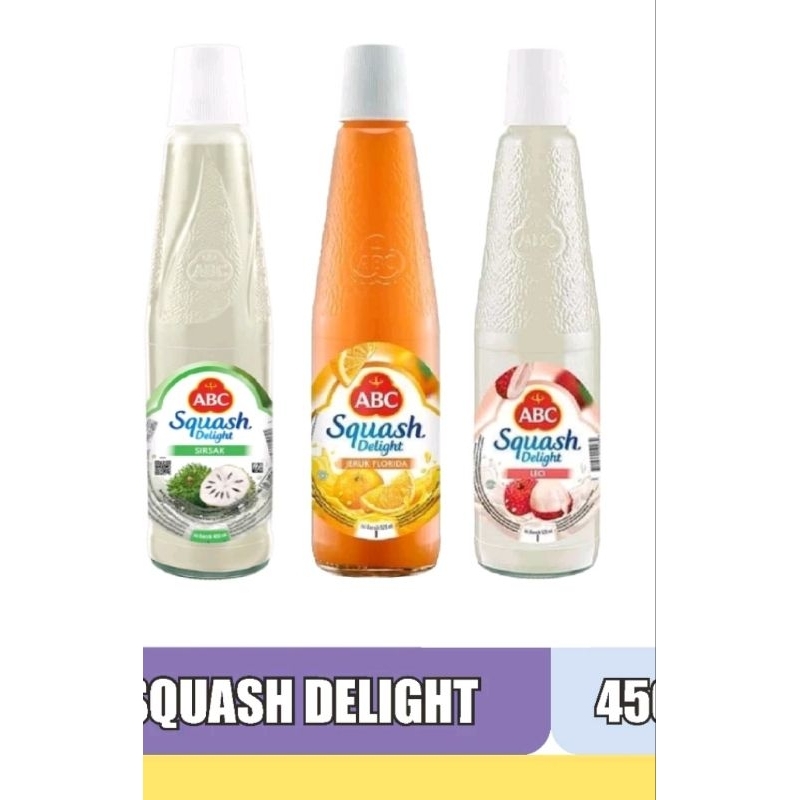 Jual ABC Squash 460 ml /sirup rasa Jeruk, Sirsak, dan Leci | Shopee ...