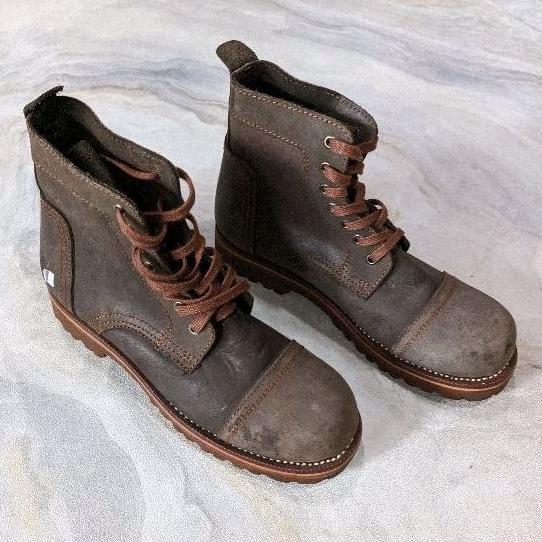 Jual sepatu booth spyderbilt original - size 40 besar - bahan kulit ...