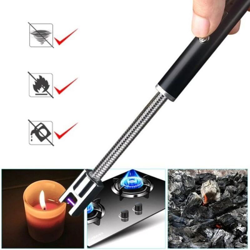 Jual Korek Pemantik BBQ USB Charger Korek Api Pemantik 360 Windproof ...
