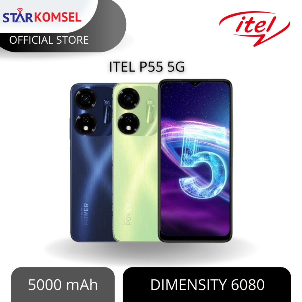 Jual HP ITEL P55 5G 6/128 GARANSI RESMI ITEL INDONESIA | Shopee Indonesia