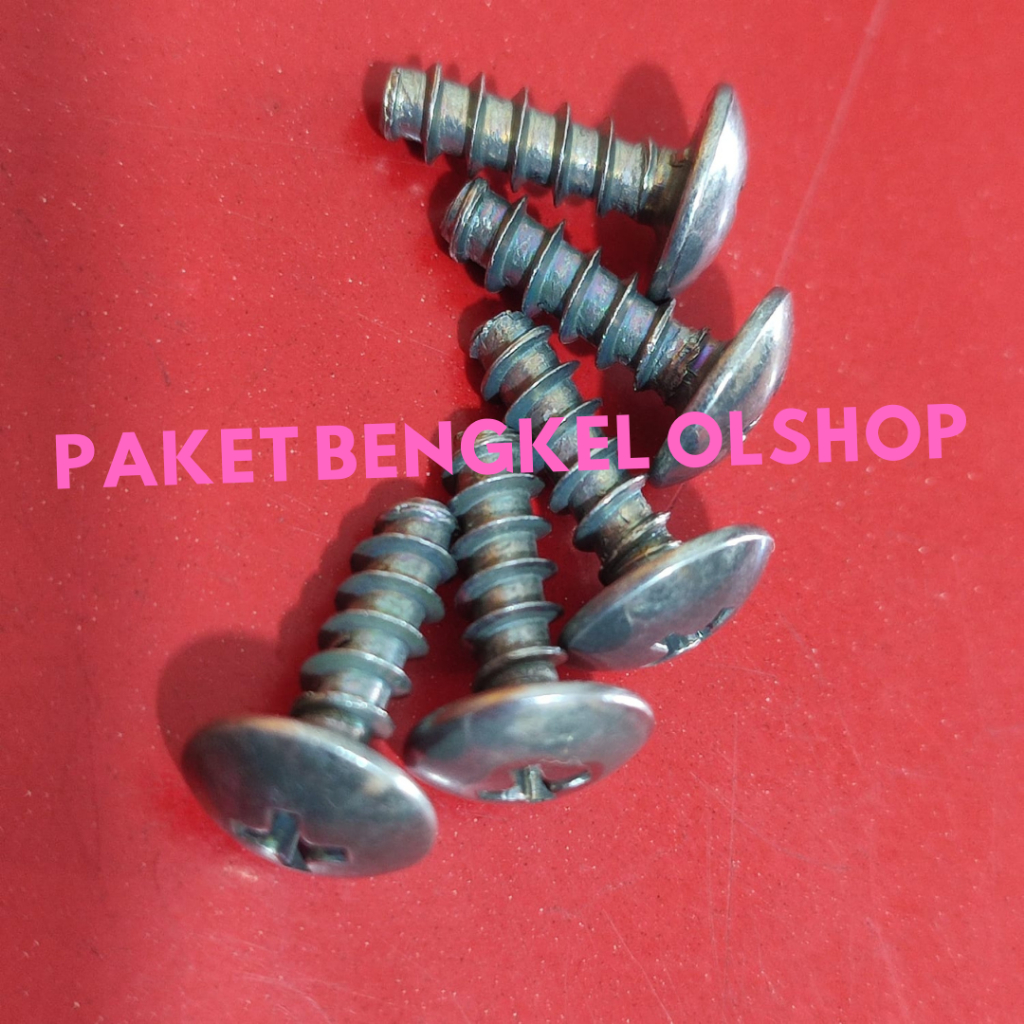 Jual 100 pcs Hanya Baut Sekrup Cacing Bodi 5x16 Yamaha mio | Shopee ...