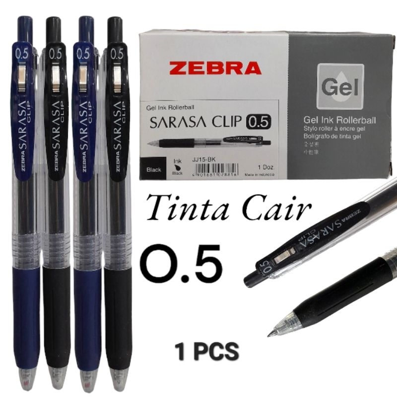 Jual 1 PCS Pulpen Zebra Sarasa Clip Gel 0.5 1 PCS/ Pen Sarasa Tinta Cair Satuan | Shopee Indonesia