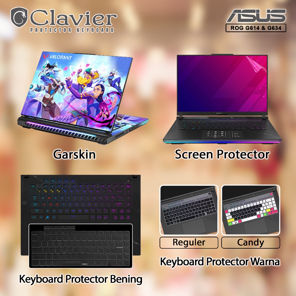 Jual ART M75W Cover Keyboard Screen Protector Garskin Laptop Anti Gores ...