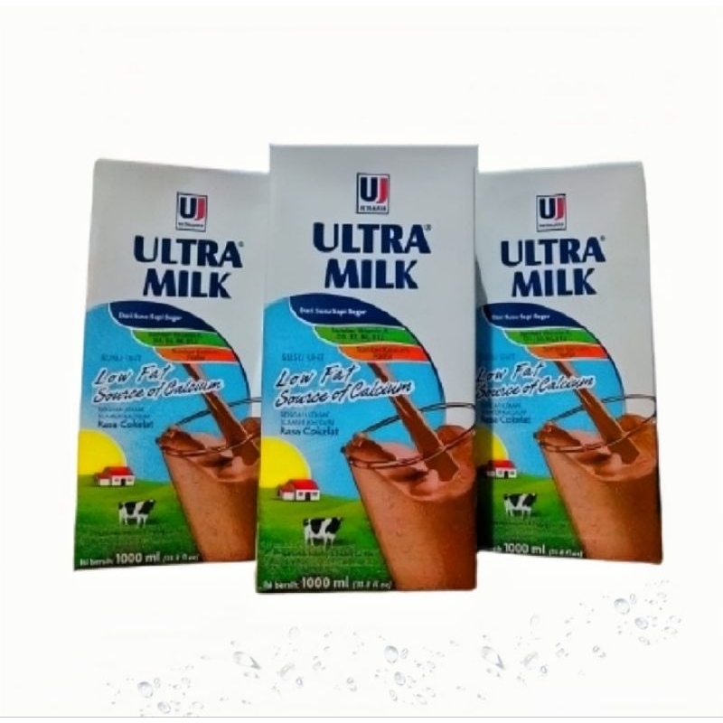 Jual ULTRA MILK LOW FAT RASA COKELAT 1 LITER | Shopee Indonesia