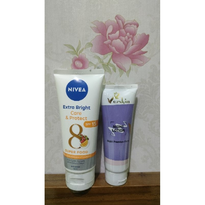 Jual Hb vskin super dan Nivea // Hb v-skin super | Shopee Indonesia