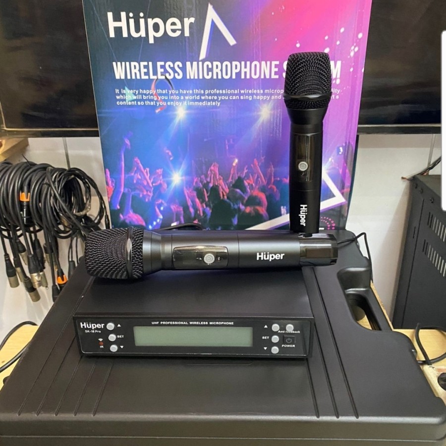 Jual MIC HUPER SK 18 PRO SK-18PRO SK18PRO MICROPHONE WIRELESS ORIGINAL ...