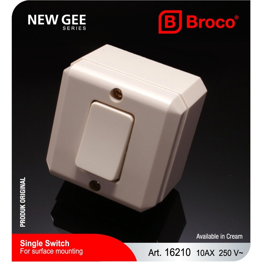 Jual Saklar Lampu Single Tunggal Engkel Tempel Outbow OB Surface ...