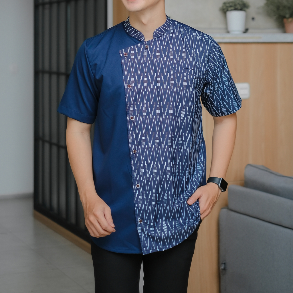 Jual Kemko Batik Koko Lengan Pendek Ghafik Dalah Bahan Toyobo Lembut ...