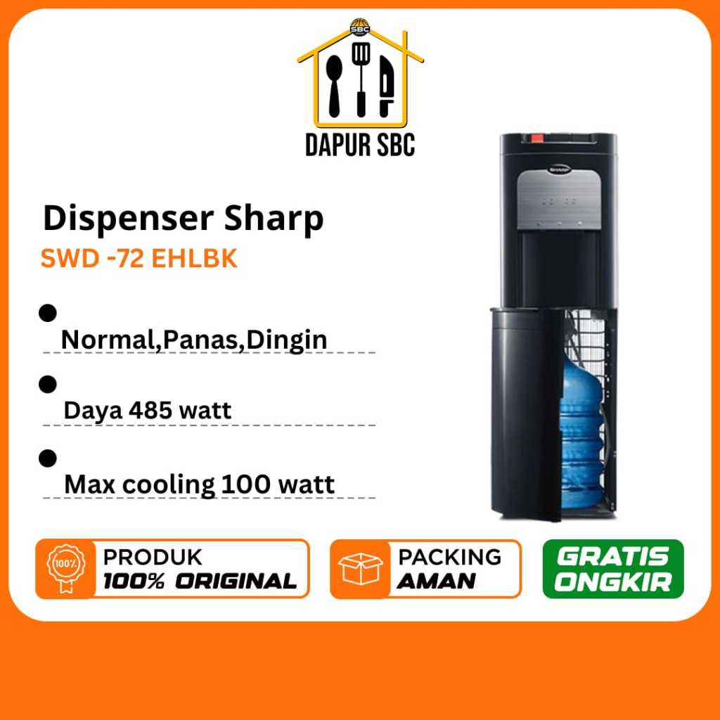 Jual Dispenser Sharp SWD 72EHLBK | Shopee Indonesia