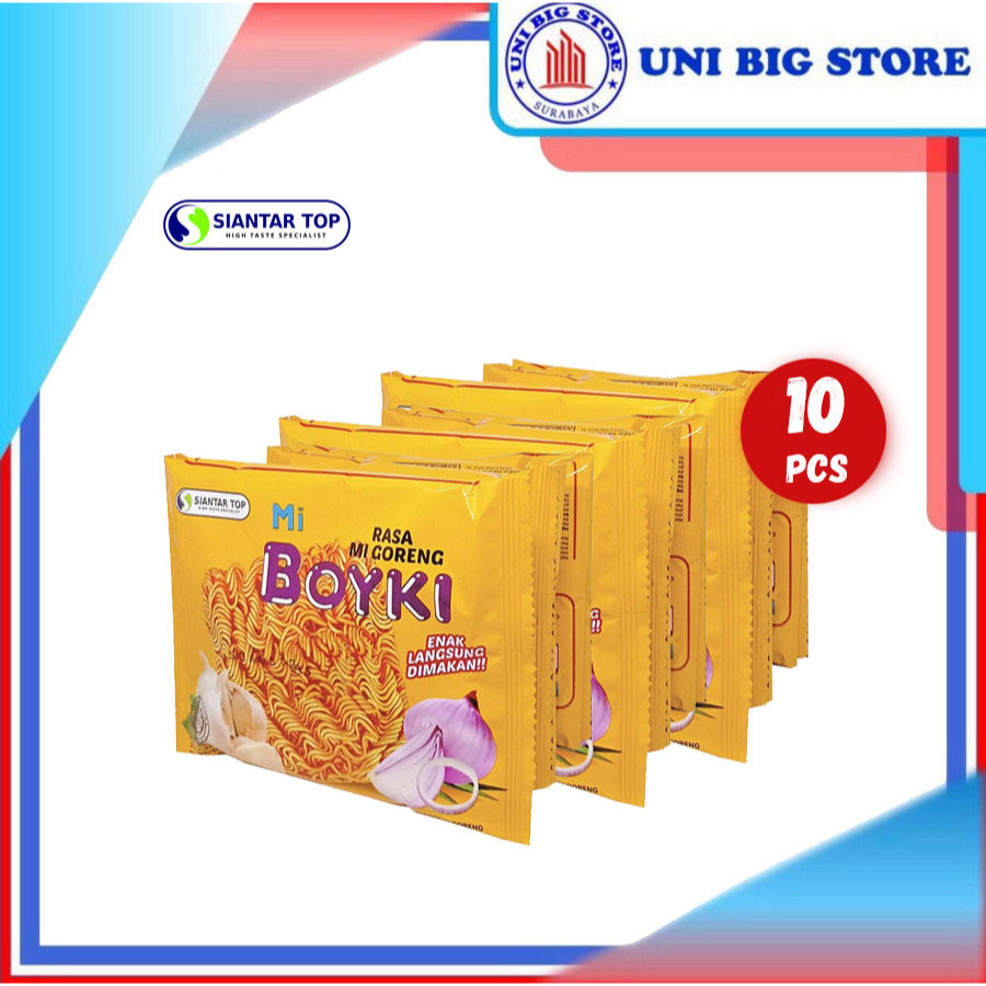 Jual Mi BOYKI Mie Goreng Kremes 16 gr x 10 Sachet RENTENG | Shopee ...