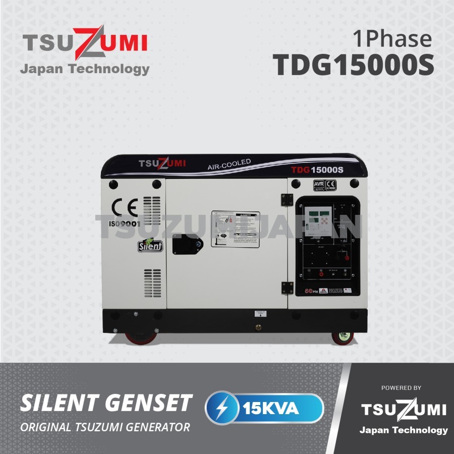 Jual Genset Silent 12000 Watt 1 phase solar TDG15000S Tsuzumi | Shopee Indonesia