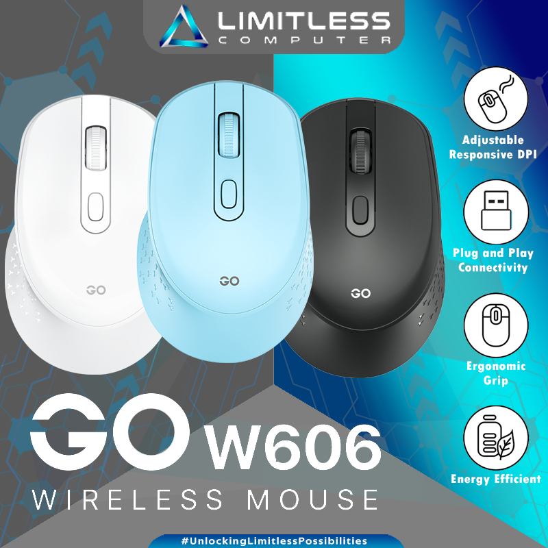 Jual Fantech GO W606 Optical 1600DPI 2.4 GHz Wireless Mouse Office | Shopee Indonesia