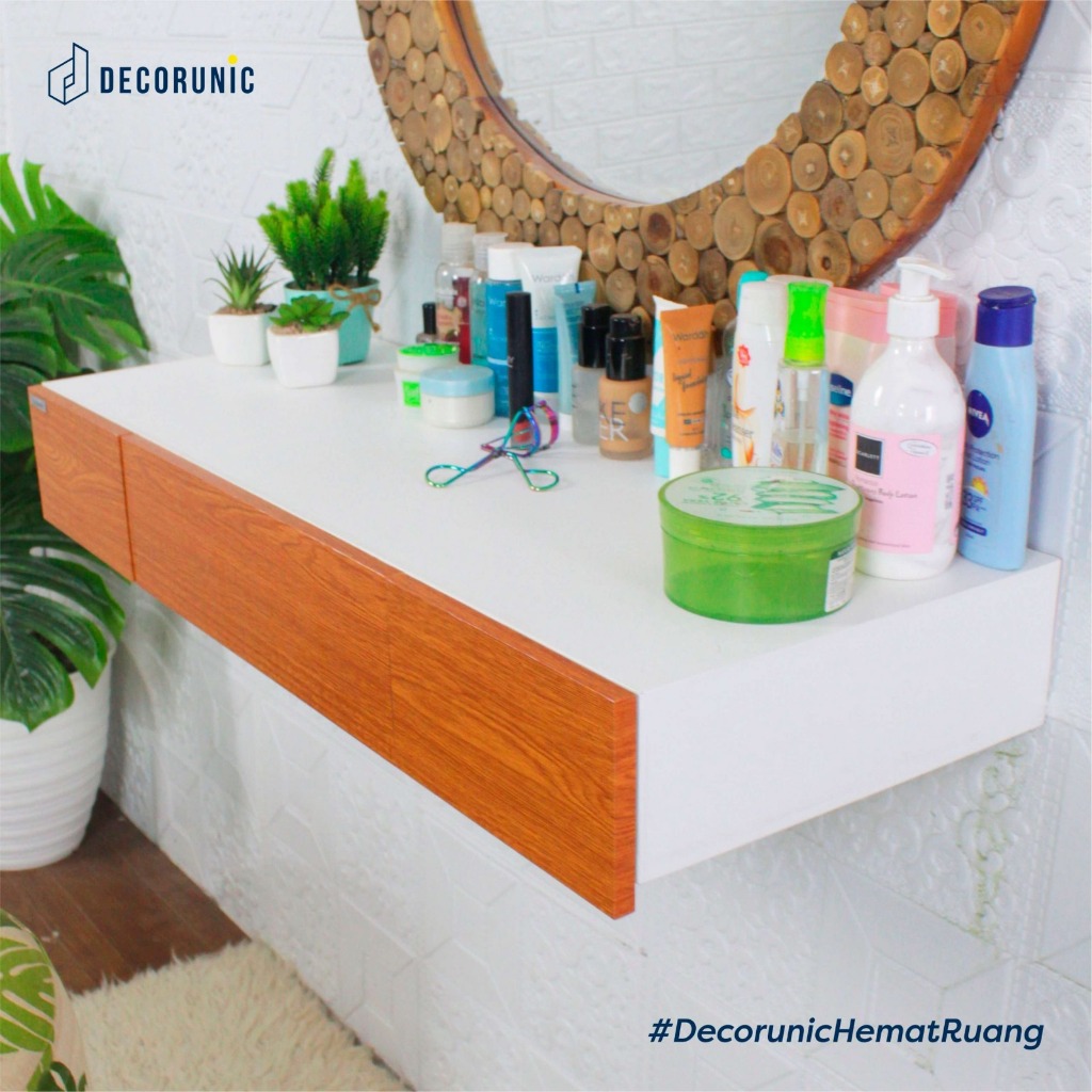 Jual Custom Warna Ambalan Laci Gantung Rak Meja TV Meja Rias Minimalis ...