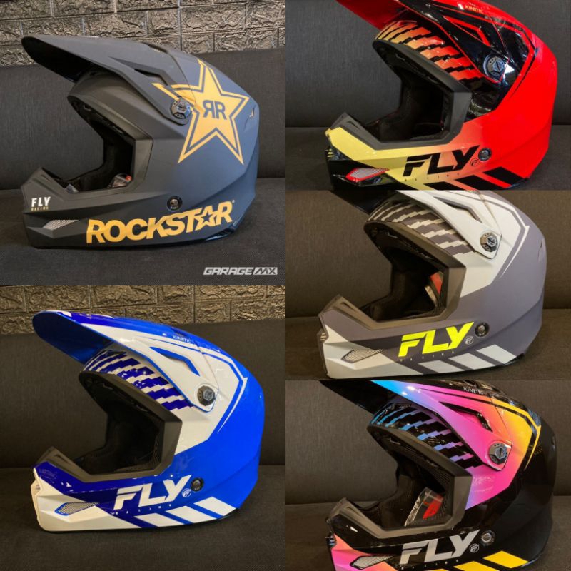 Jual HELM TRAIL MOTOCROSS FLY KINETIC ORIGINAL | Shopee Indonesia
