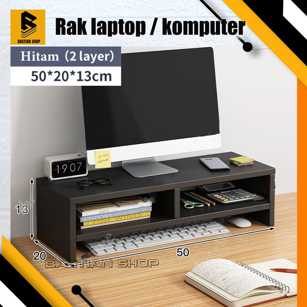 Jual Stand Monitor Rak Laptop Kayu Rak Buku dan Atk bahan kayu | Shopee ...
