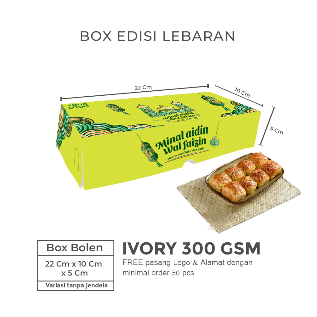 Jual Box Lebaran Bolen 22 x 10 x 5 cm | Shopee Indonesia