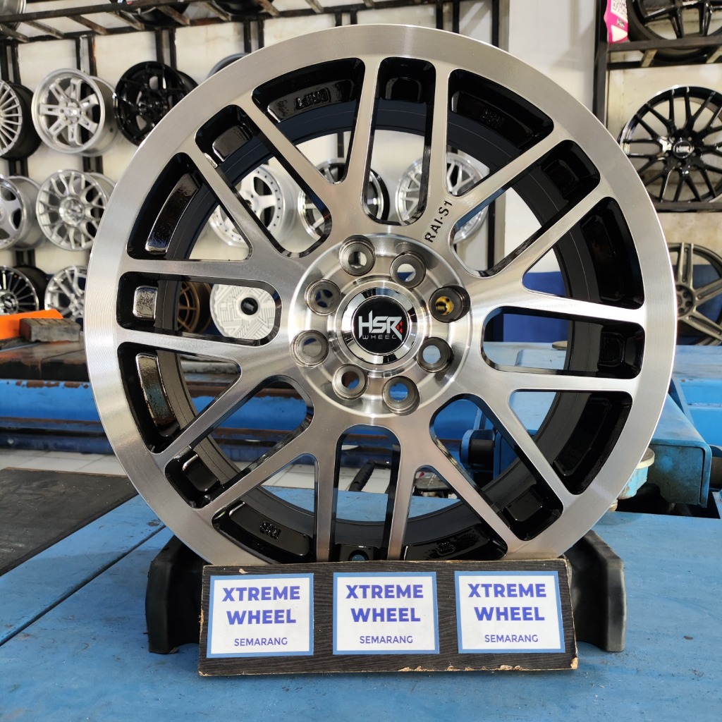 Jual Velg racing r16 rata body hsr rai-s1 lebar 7 dobel pcd 4x100-114 ...