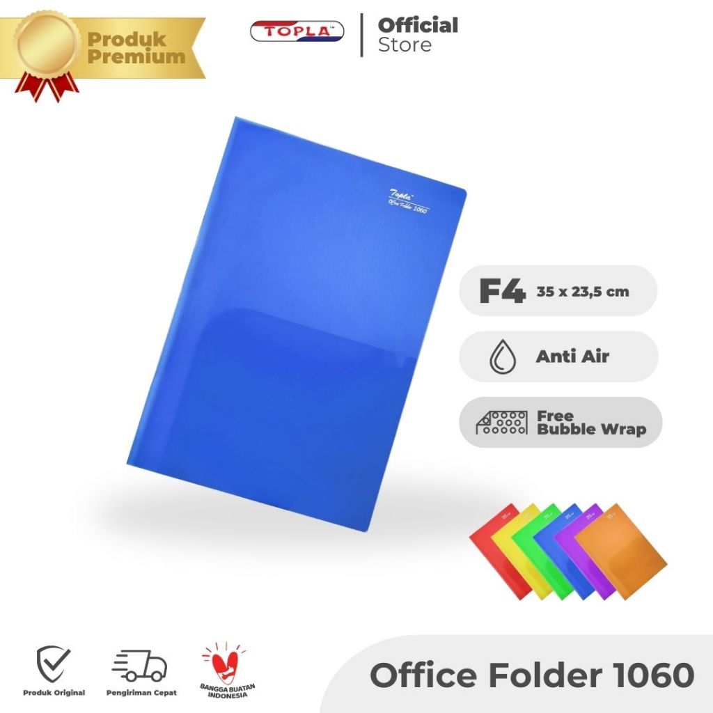 Jual TOPLA Office File Folder 1060 - Penyimpanan Kertas F4 Berbahan ...