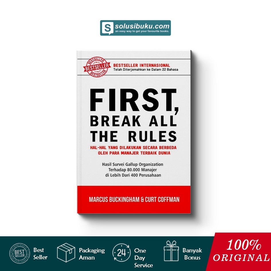 Jual Buku First Break All the Rules HC (Gemilang) | Shopee Indonesia