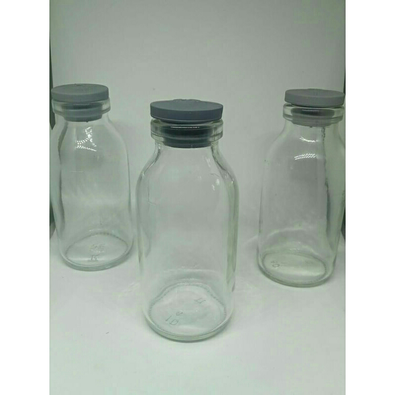 Jual BOTOL VIAL 100ML ||BOTOL KACA TUTUP KARET TEBAL ||BOTOL ASI 100ML ...