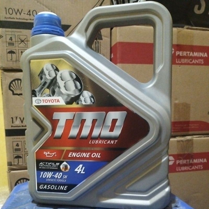 Jual BARCODE Oli Mesin Mobil Toyota Bensin TMO 10W-40 4 Liter Galon ...