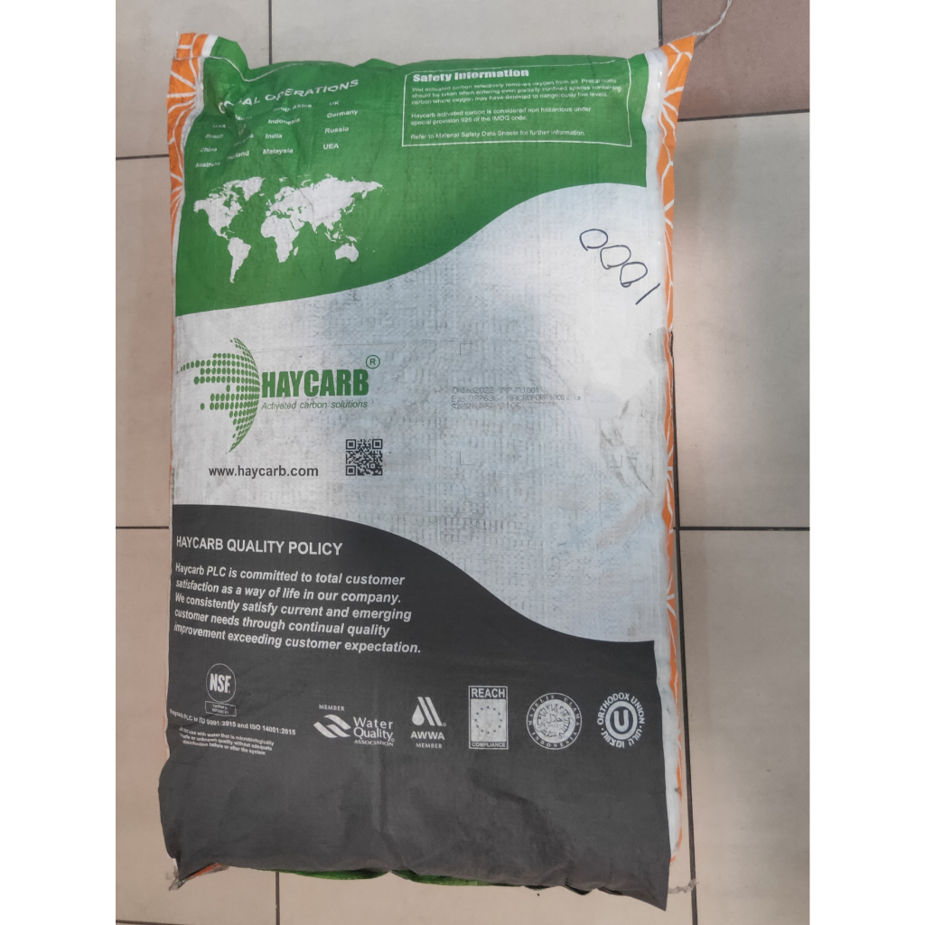 Jual Karbon Aktif Hycarb macropore Iodine 1000- Sak-25 kg carbon-Filter ...