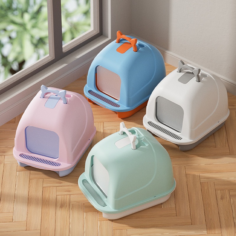 Jual Cat Litter Box Tertutup - Tempat Kucing Poop Tertutup - Bak Pasir ...