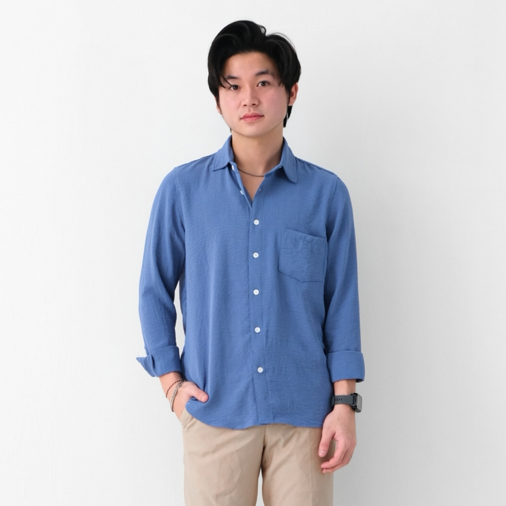 Jual SANVANINA Kemeja Panjang Pria Cabana Long Shirt - Kemeja Casual ...